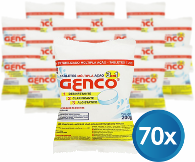 70 GENCO TABLETES MULTIPLA ACAO 3 em 1 T-200 - 200G